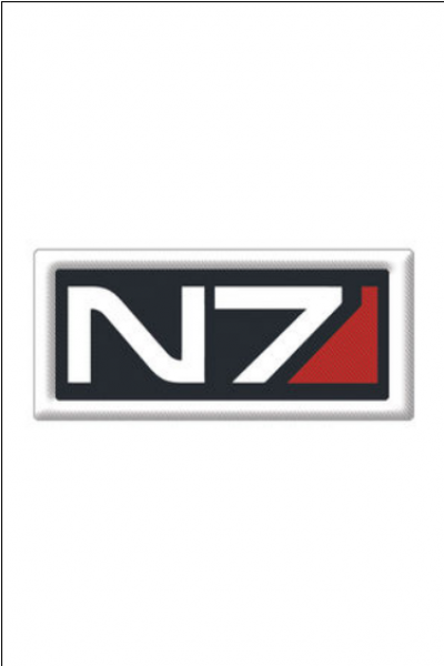 Mass Effect Patch N7 Logo Game Kastle 4626