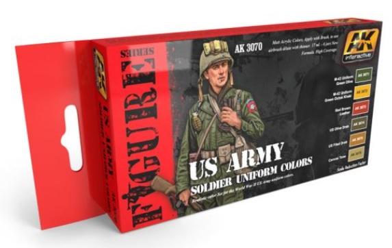 AK-Interactive: US ARMY SOLDIER UNIFORM COLORS WWII COLORS SET – Game ...