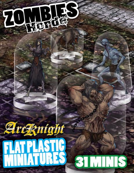 Flat Plastic Miniatures: Zombies Horde – Game Kastle