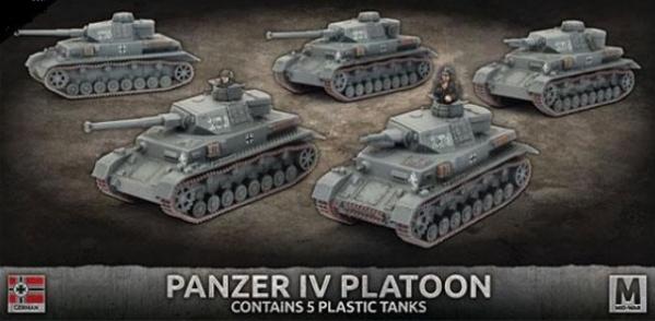 Flames Of War (WWII): (Iron Cross) Panzer IV Tank Platoon (Plastic ...