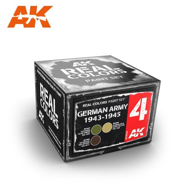 AK-Interactive: Real Colors - German Army 1943-1945 Colors Set – Game ...