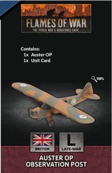 Flames Of War (WWII): (British) Auster OP Observation Post (x1) – Game ...