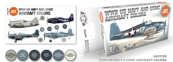 AK-Interactive: 3rd Gen Acrylics - AIR Series WWII US Navy & USMC Airc ...