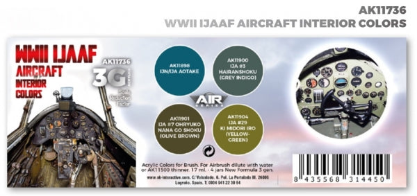 AK-Interactive: 3rd Gen Acrylics - AIR Series WWII IJAAF Aircraft Inte ...