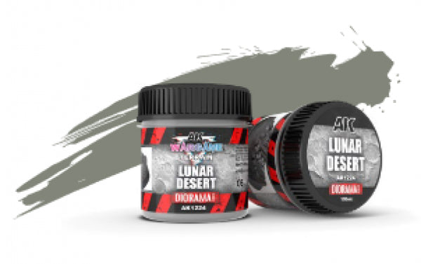 AK-Interactive: Battle Ground Terrain Textures - Lunar Desert (100ml ...