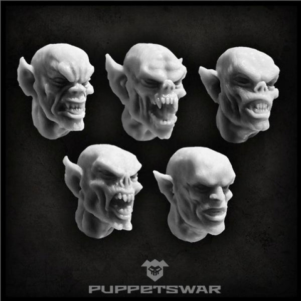 Puppetswar: (Accessory) Frenzy Vampire Heads (5) – Game Kastle
