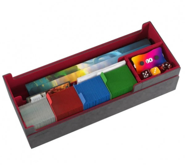 Gamegenic: Cards' Lair 1000+ Card Box - Grey/Red – Game Kastle