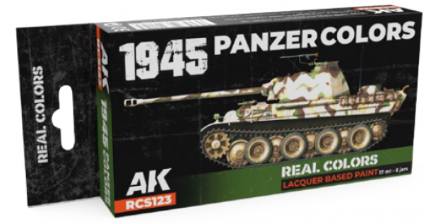 AK-Interactive: Real Colors Lacquer Paint Set - 1945 Panzer Colors (6 ...
