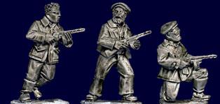 Artizan Designs WWII 28mm: Partisan SMG's (3) – Game Kastle